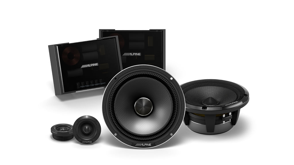 Alpine Status HDZ-65CS Component Speakers With Slim Tweeter – Gold ...