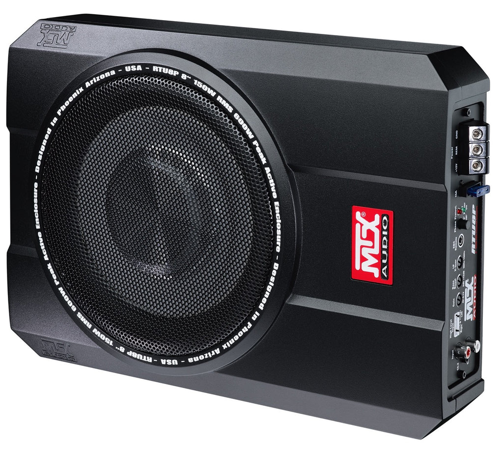 MTX RTU8P Active Underseat 8 Inch Subwoofer – Gold Coast Car Sound